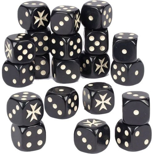 Warhammer 40K: Black Templars Dice (20) | Shop at Gather & Game